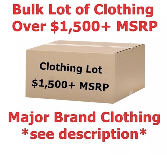 mixed | Tops | Bulk Lot Of Clothing Over 50 Msrp Major Brand Names ...